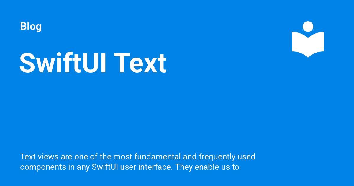 Swiftui Text Blog 2005